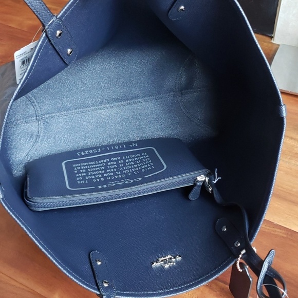 Coach | Bags | Coach Signature Reversible Pvc City Tote | Poshmark